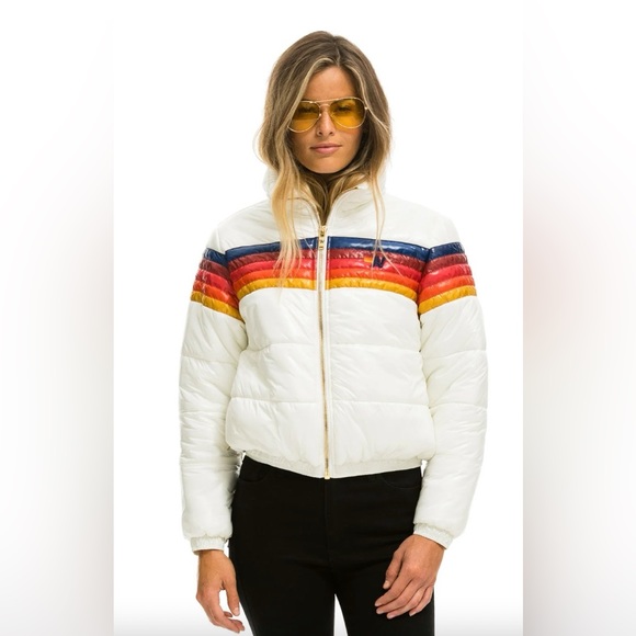 Aviator Nation | Jackets & Coats | Aviator Nation 5 Stripe Puffer ...
